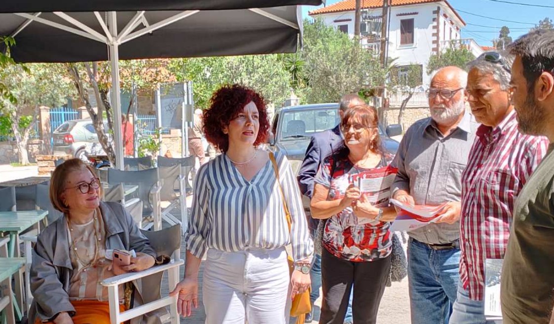 Περιοδεία της βουλευτή του ΚΚΕ Μαρίας Κομνηνάκα στη Λήμνο (ΦΩΤΟ) - Κατιούσα